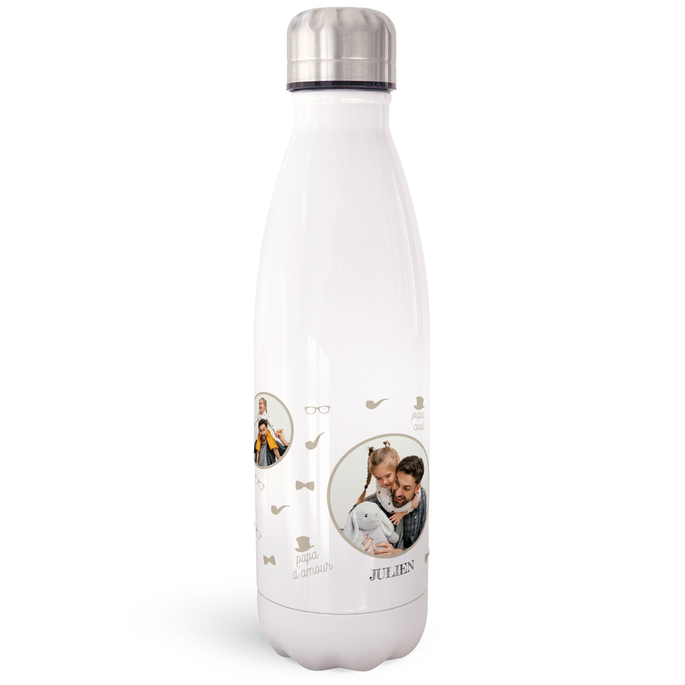 Gourde personnalisée - Avec photos 500 ml | Kisseo.fr