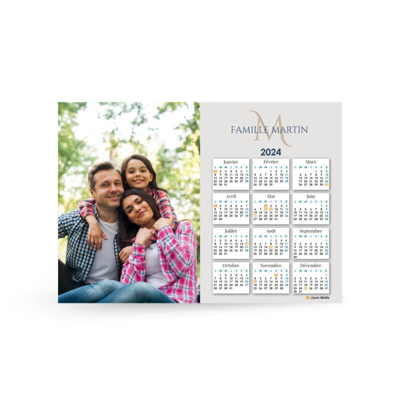 Calendrier Photo Personnalisé - Capturez et Partagez Vos Souvenirs ...